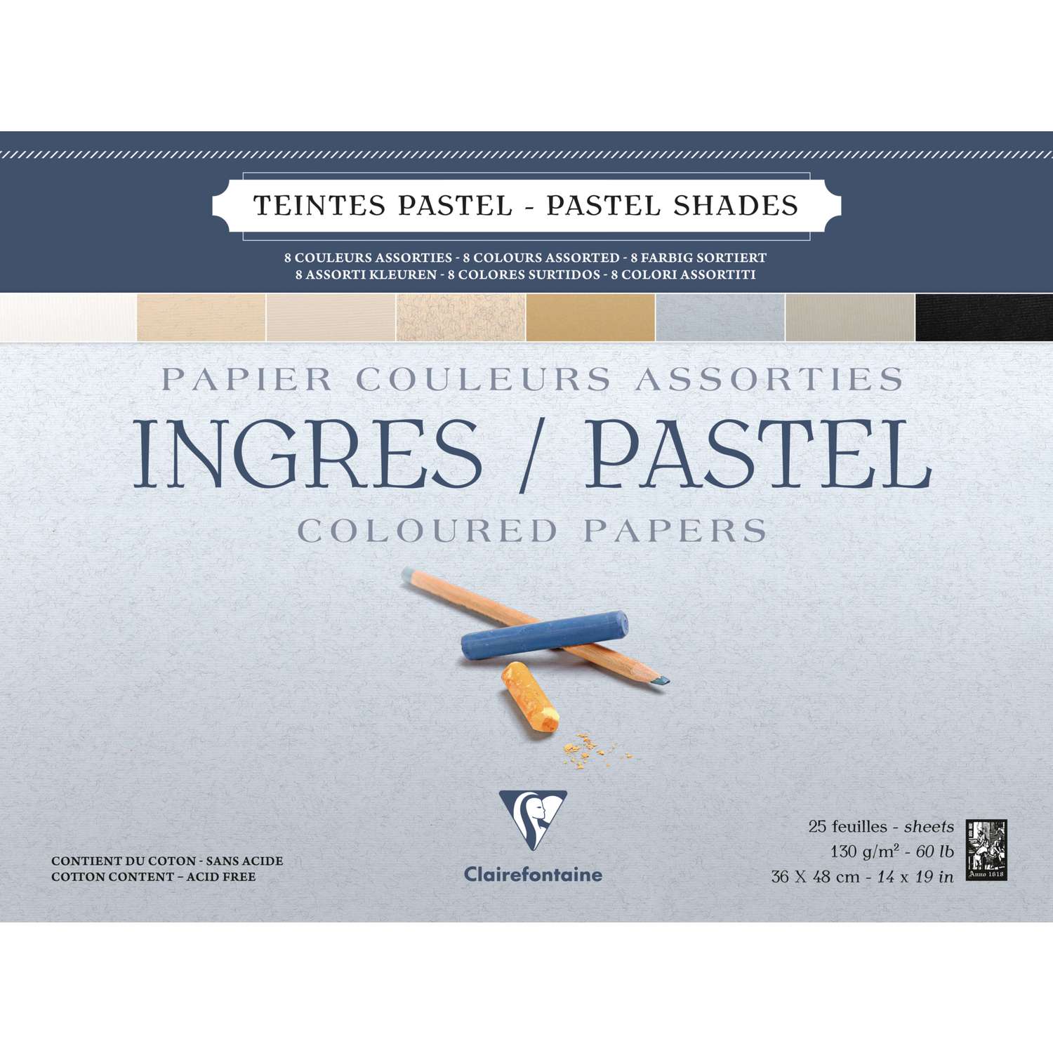 Papier Clairefontaine Ingres pastel | Le Géant des Beaux-Arts